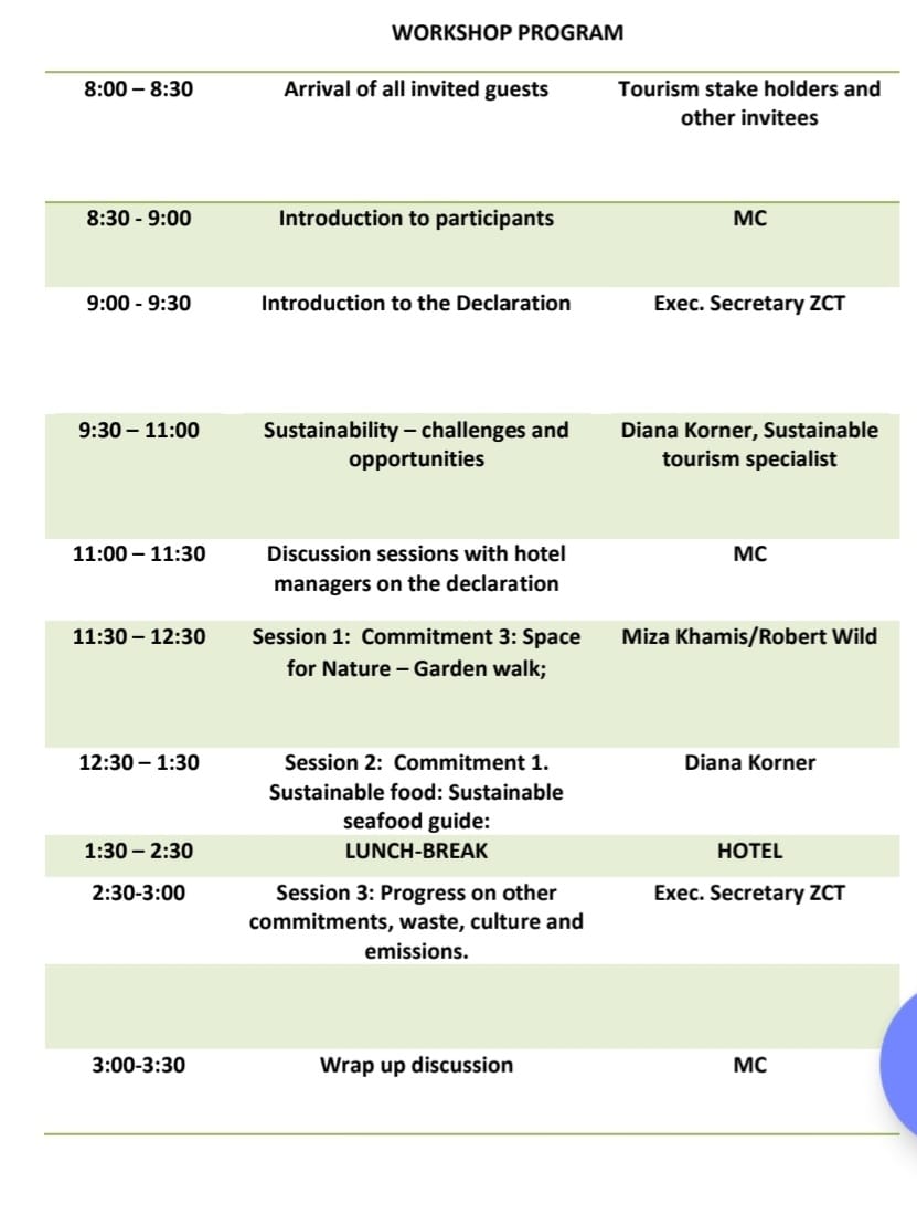 Greener Zanzibar Workshop: South East Coast - Zanzibar Wildlife